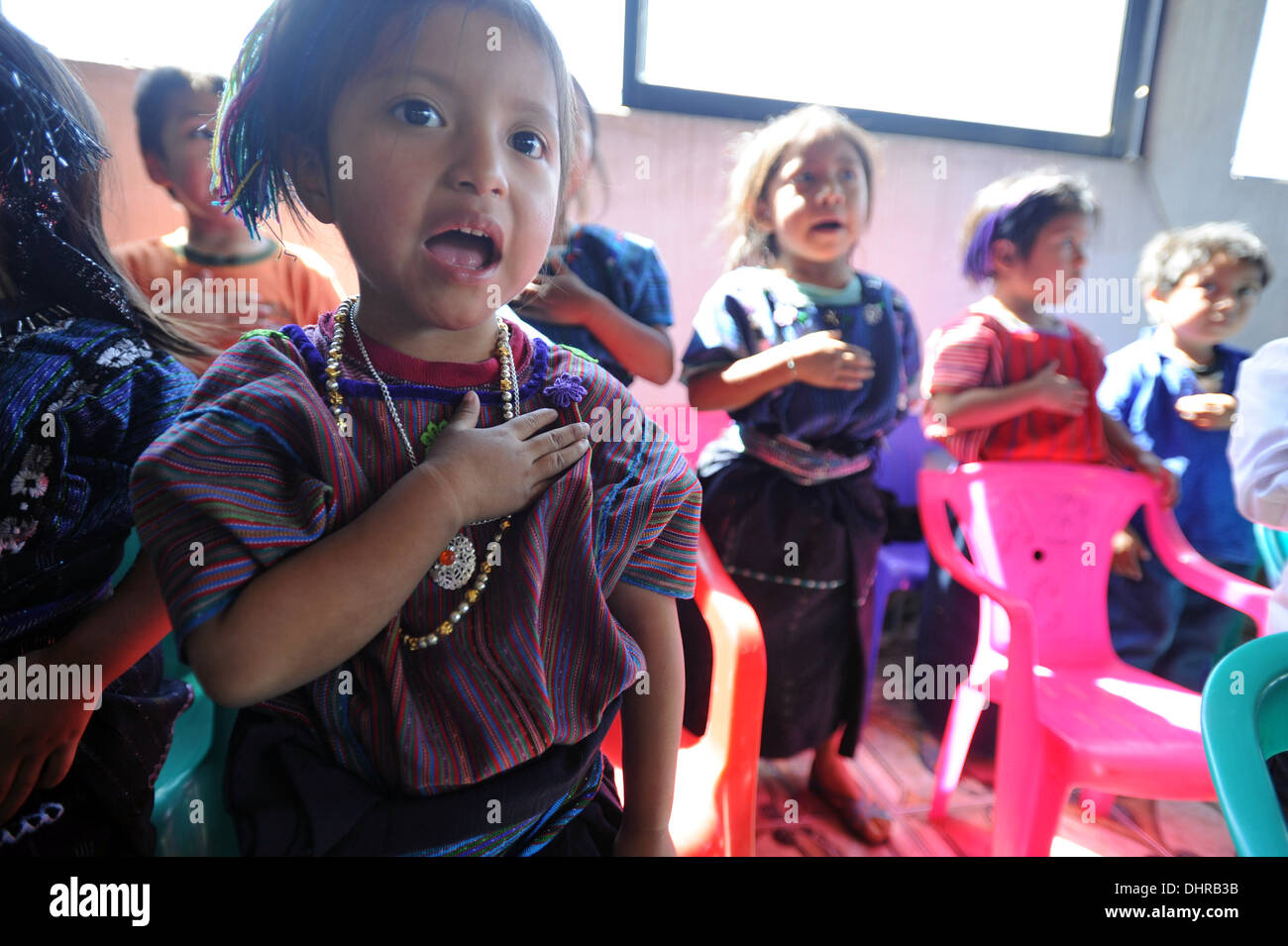 Guatemala indigenous children at preschool graduation in San Antonio ...