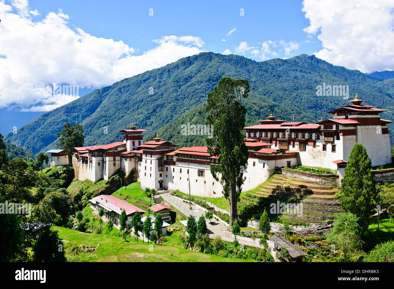 Trongsa Hills,Dzong, River, Mangde Chhu, Trongsa Market,Kings Retreat ...