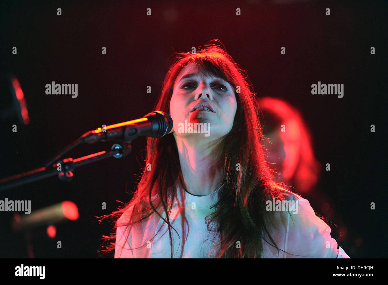 French singer Charlotte Gainsbourg performing at the Paradiso ...