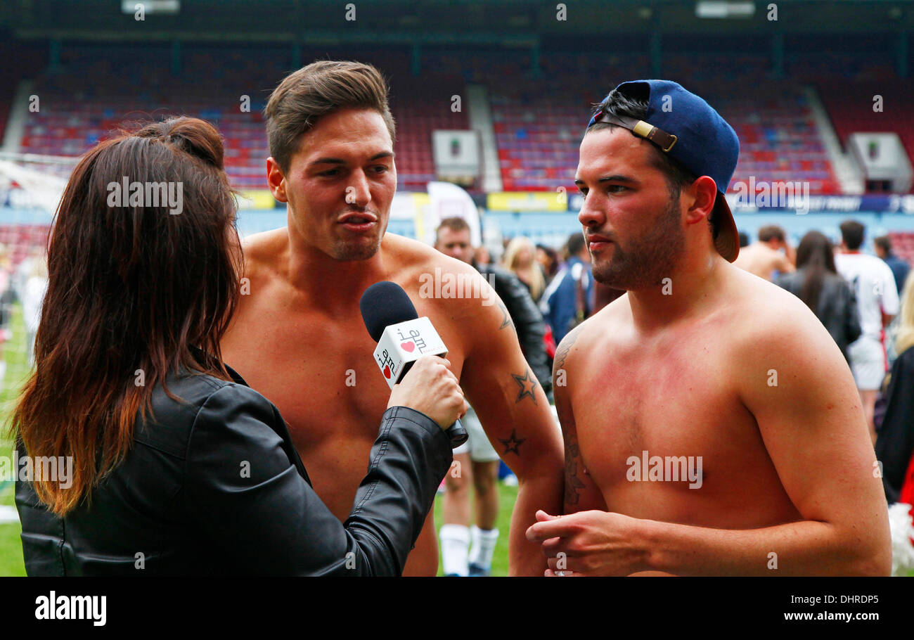 Mario Falcone and Ricky Rayment Celebrity Soccer Six match held at West ...