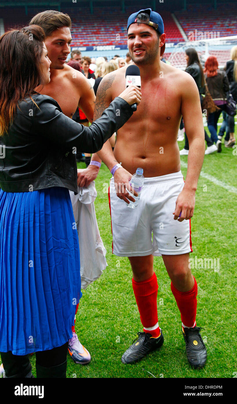 Mario Falcone and Ricky Rayment Celebrity Soccer Six match held at West ...