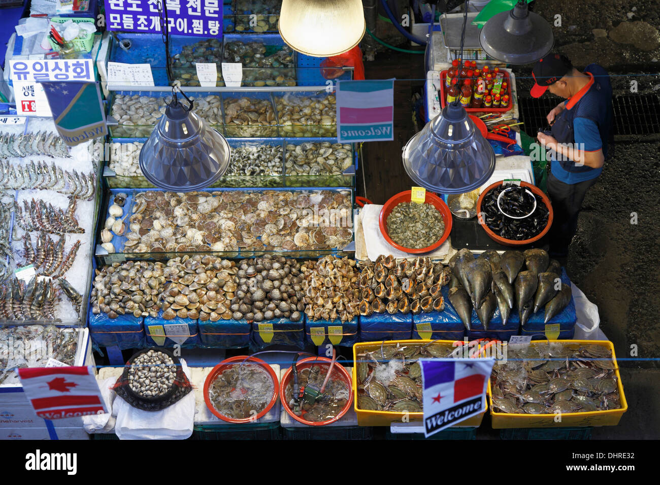 South Korea, Seoul, Noryangjin Fish Market Stock Photo - Alamy