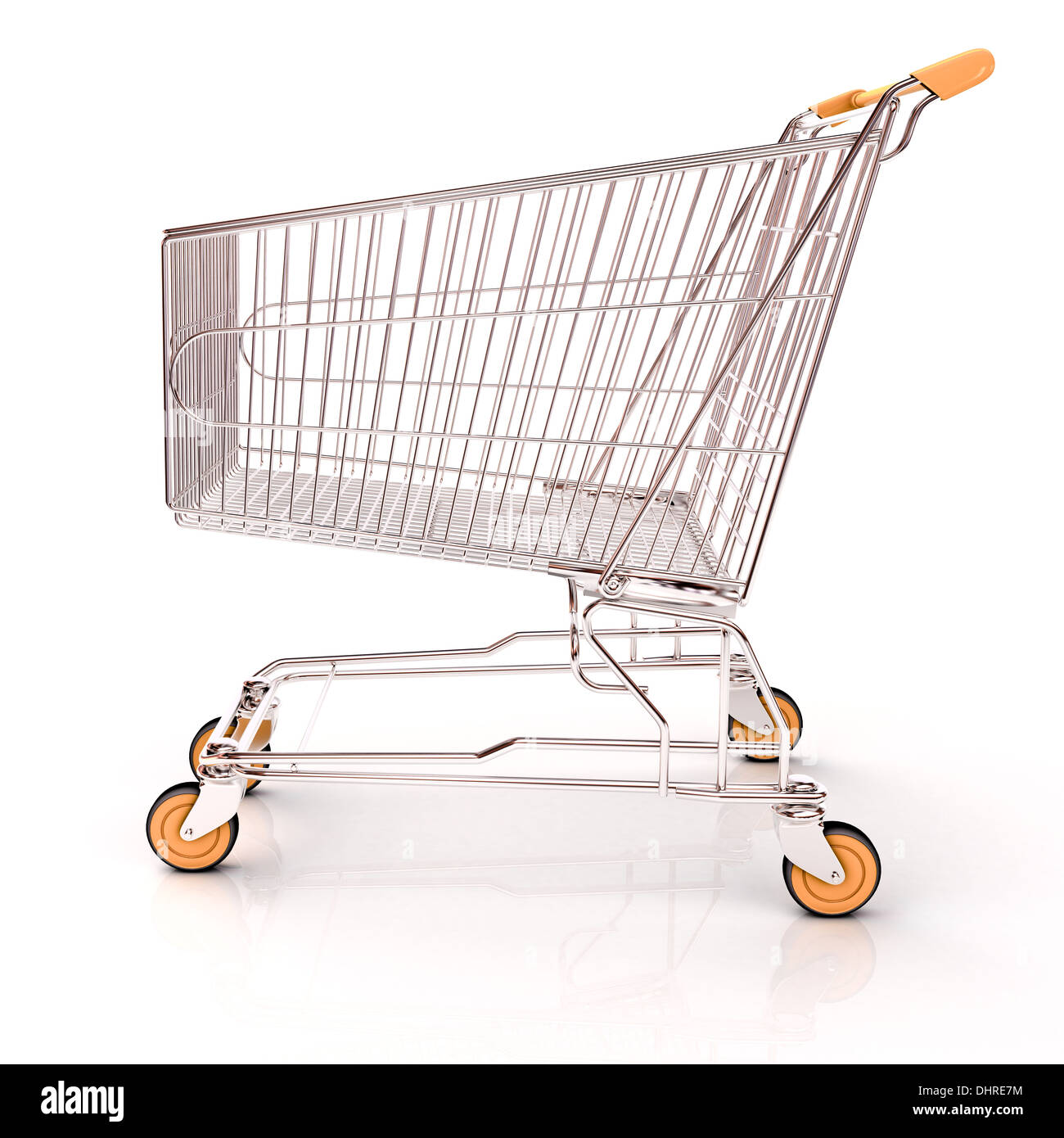 Shopping cart isolated Stock Photo - Alamy