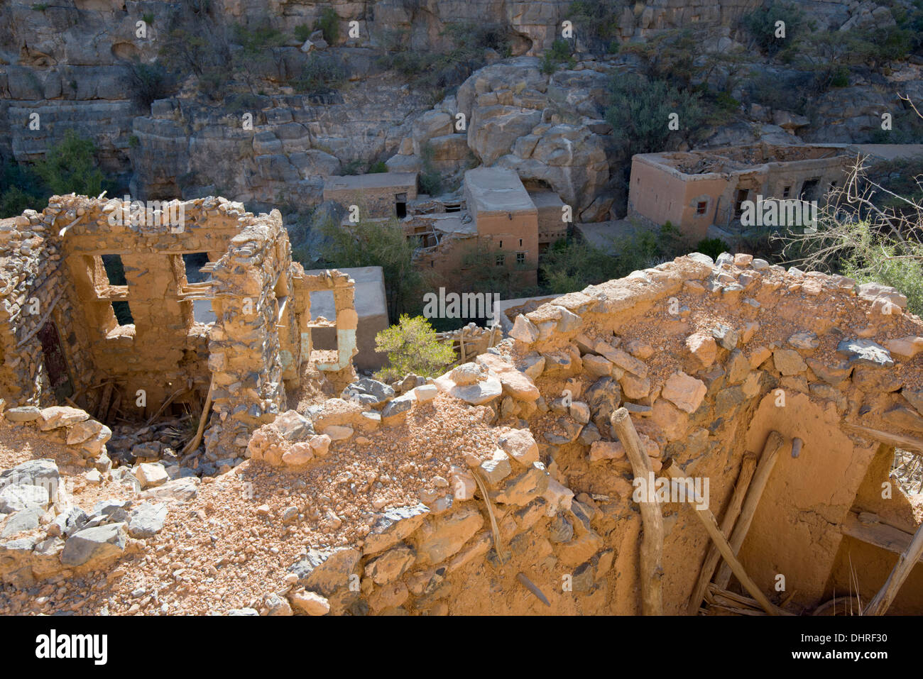 Abandoned Village, Wadi Bani Habib, Oman Stock Photo - Alamy