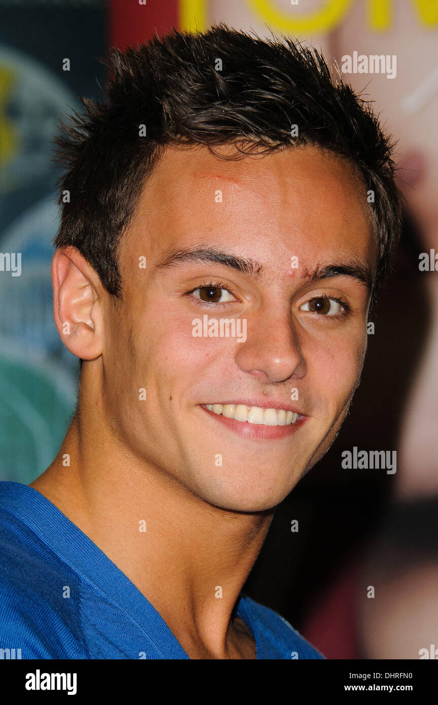 Tom Daley signs copies of his autobiography 'My Story' at Waterstone's ...