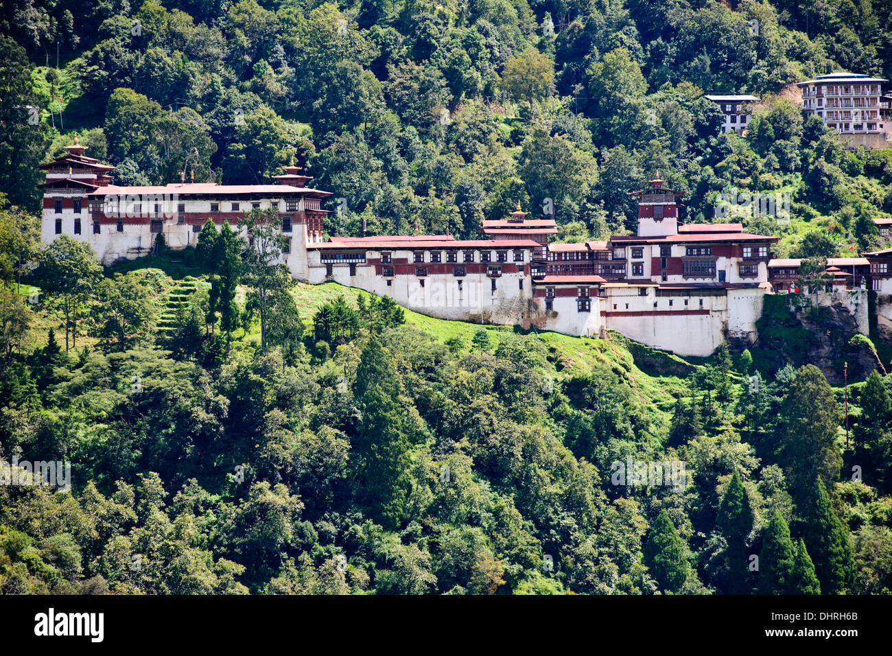 Trongsa Hills,Dzong, River, Mangde Chhu, Trongsa Market,Kings Retreat ...
