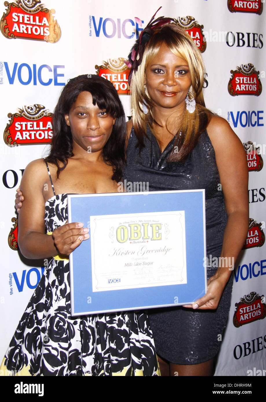 Kirsten Greenidge and Tonya Pinkins The 57th Annual 'Village Voice ...