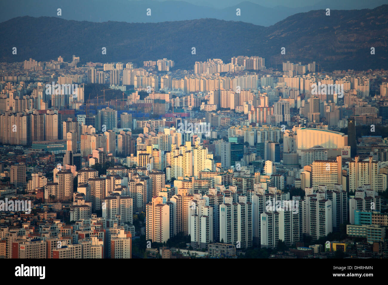 South Korea, Seoul, skyline, general, aerial, view Stock Photo - Alamy