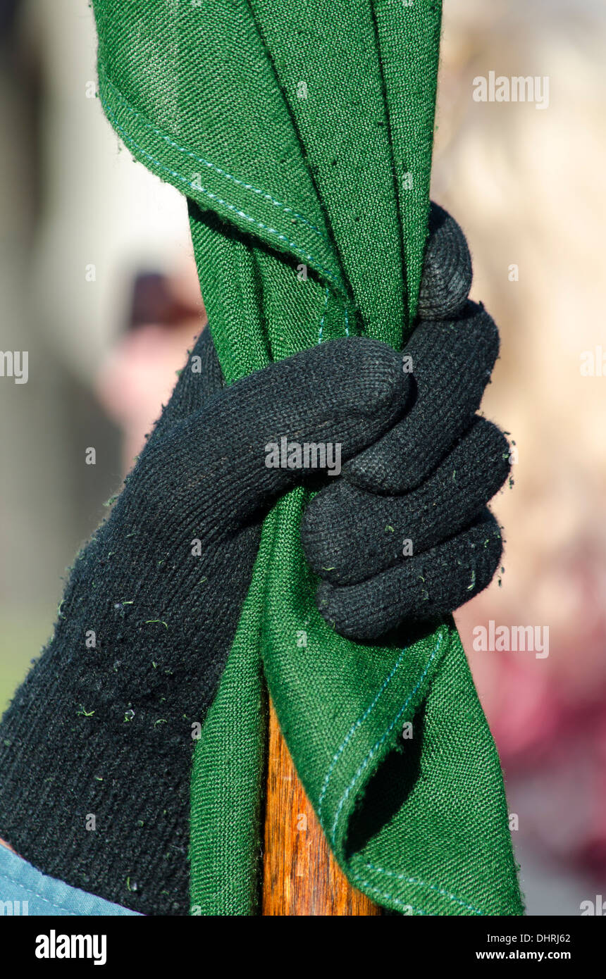 Hand holding flag hi-res stock photography and images - Alamy
