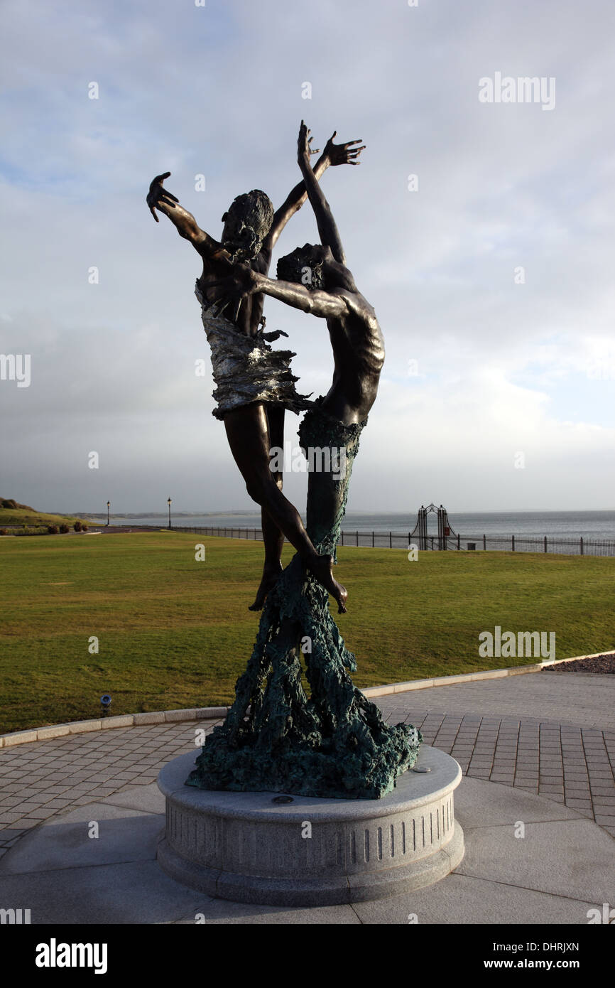 Wind and Sea Paddy Campbell bronze sculpture at Slieve Donart Resort ...
