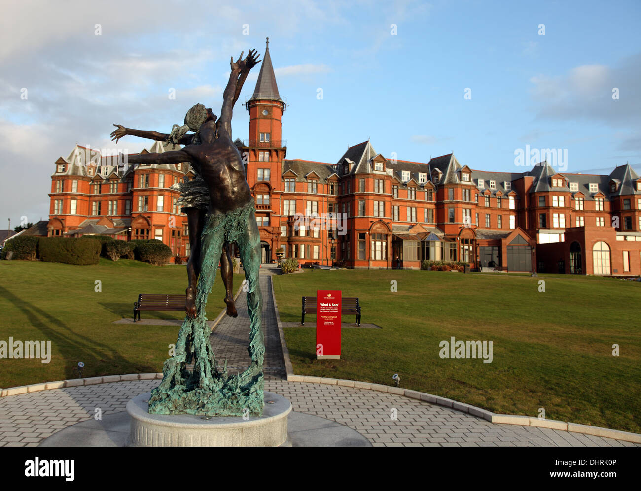 Wind & Sea Paddy Campbell bronze sculpture at Slieve Donart Resort ...