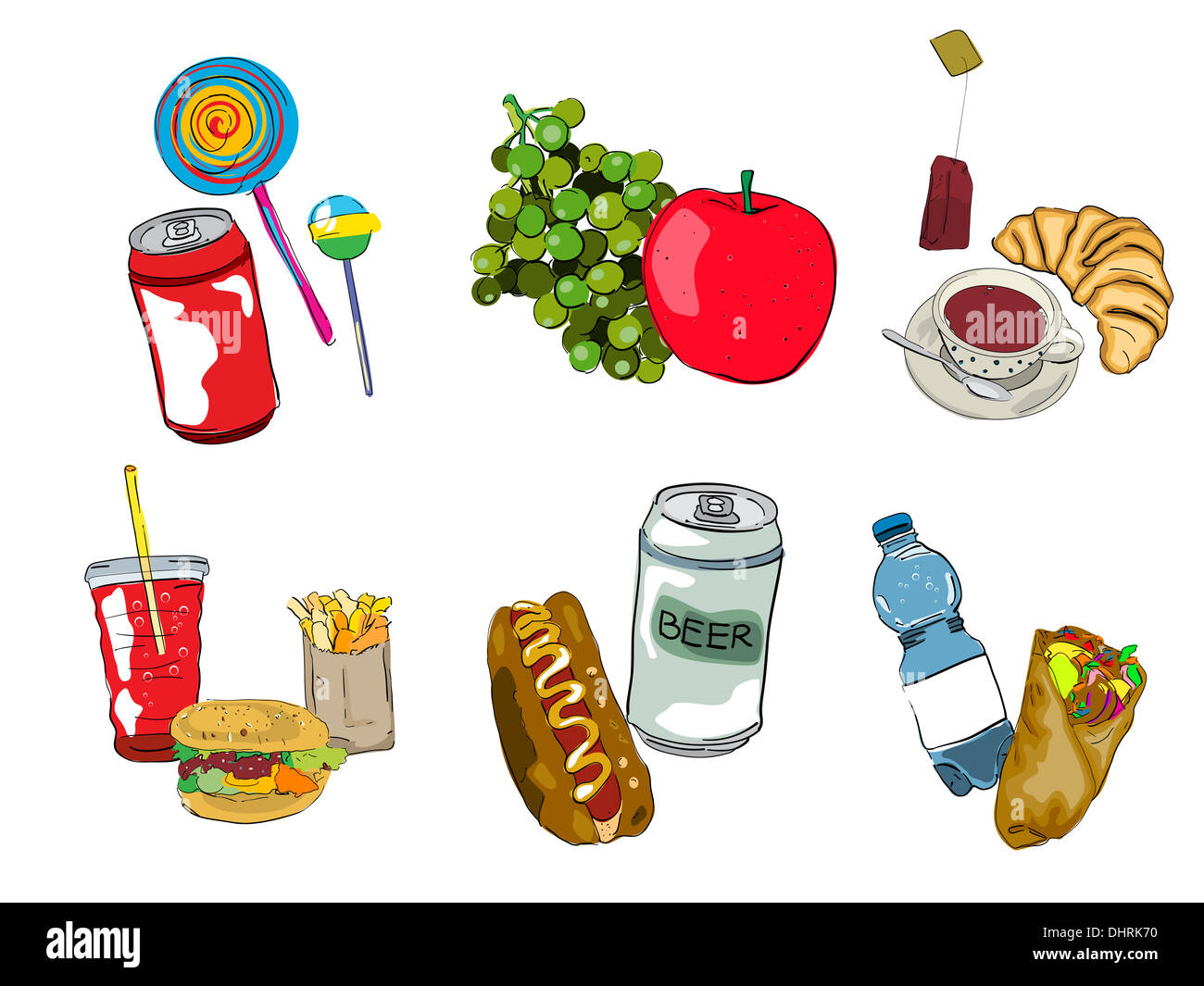 Fast food taco french Cut Out Stock Images & Pictures - Alamy