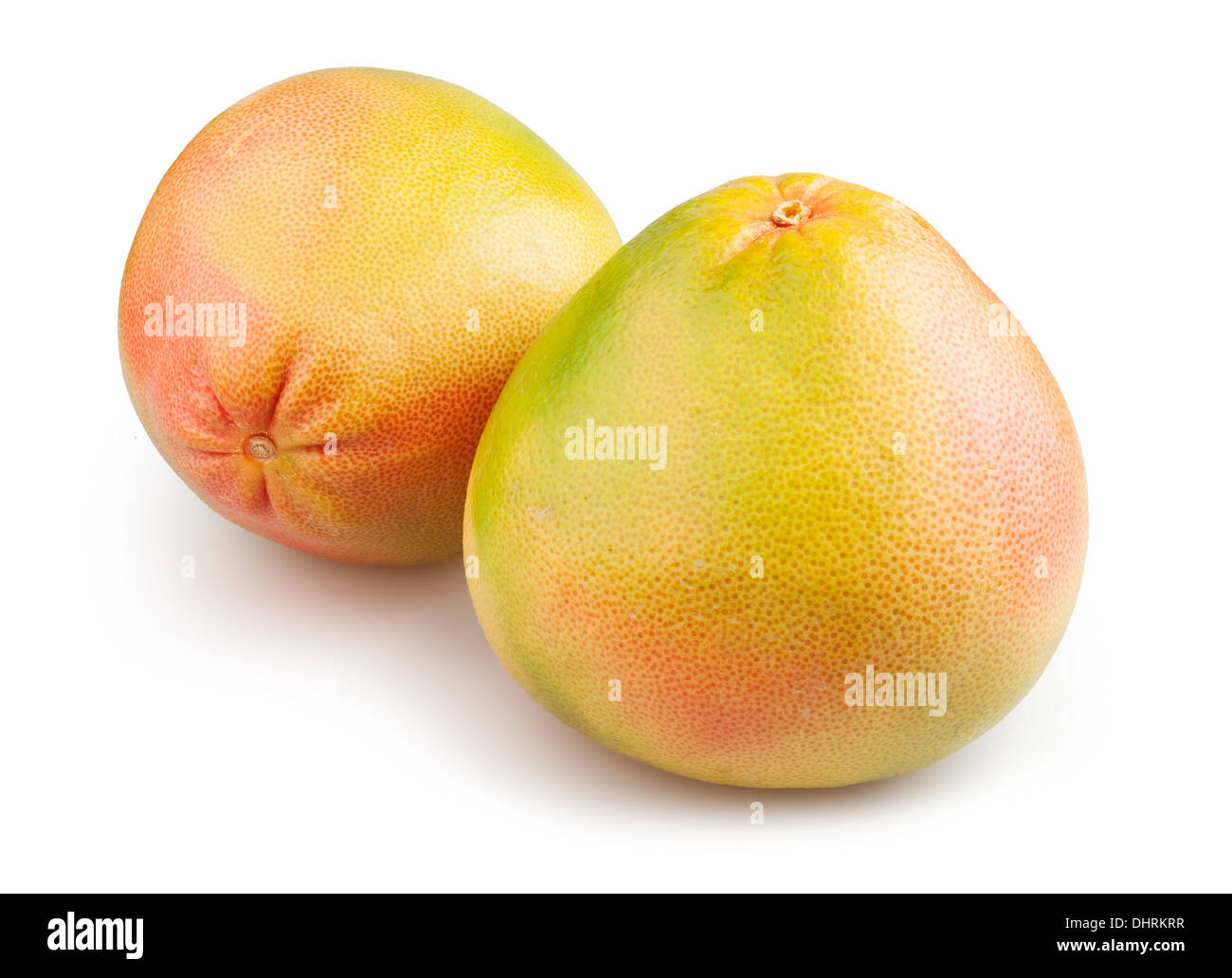 pomelo two isolated on white Stock Photo - Alamy