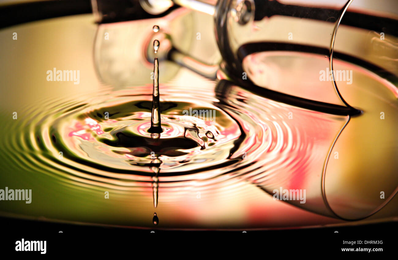 Closeup Pictures Glass Background of Water drops a beautiful shape in ...