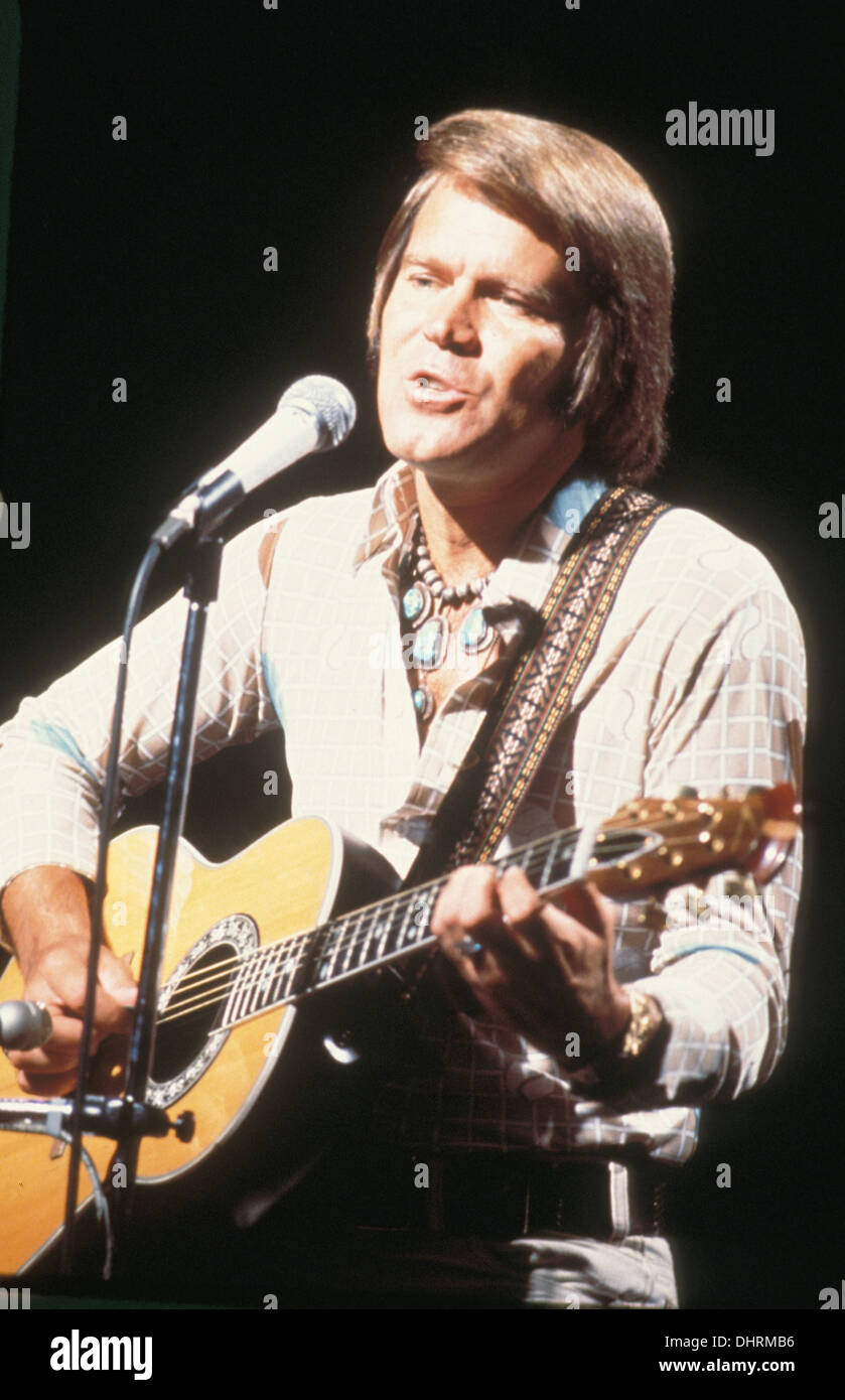GLEN CAMPBELL US Country singer about 1970. Photo Jeffrey Mayer Stock ...