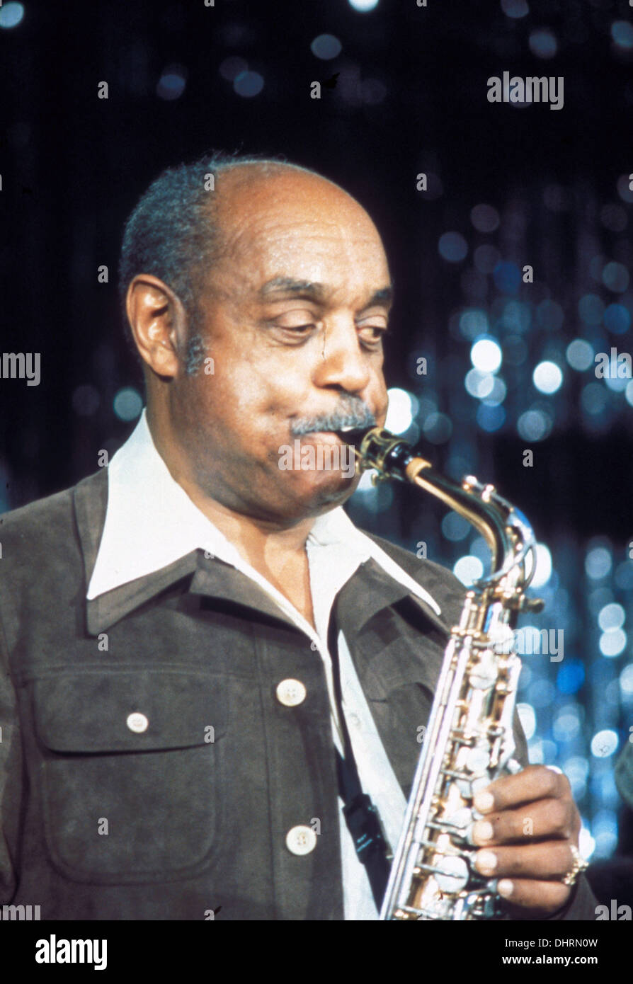 BENNY CARTER (1907-2003) US jazz musician about 1990. Photo D.Munday ...