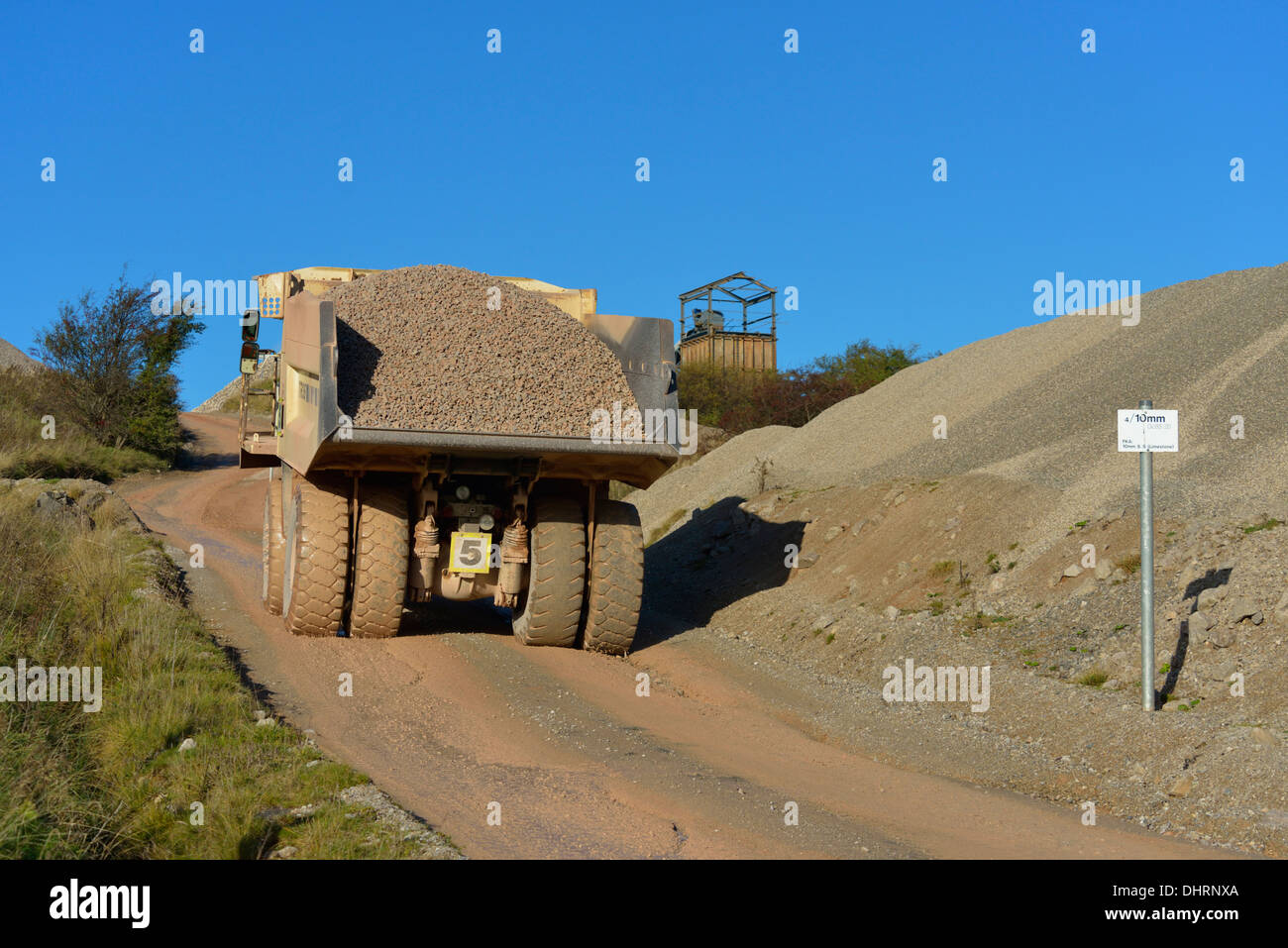 Terex TR35 Dump Truck. Shap Beck Quarry, Shap, Cumbria, England, United ...
