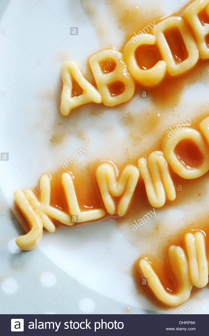 Alphabet Spaghetti Stock Photos & Alphabet Spaghetti Stock Images - Alamy