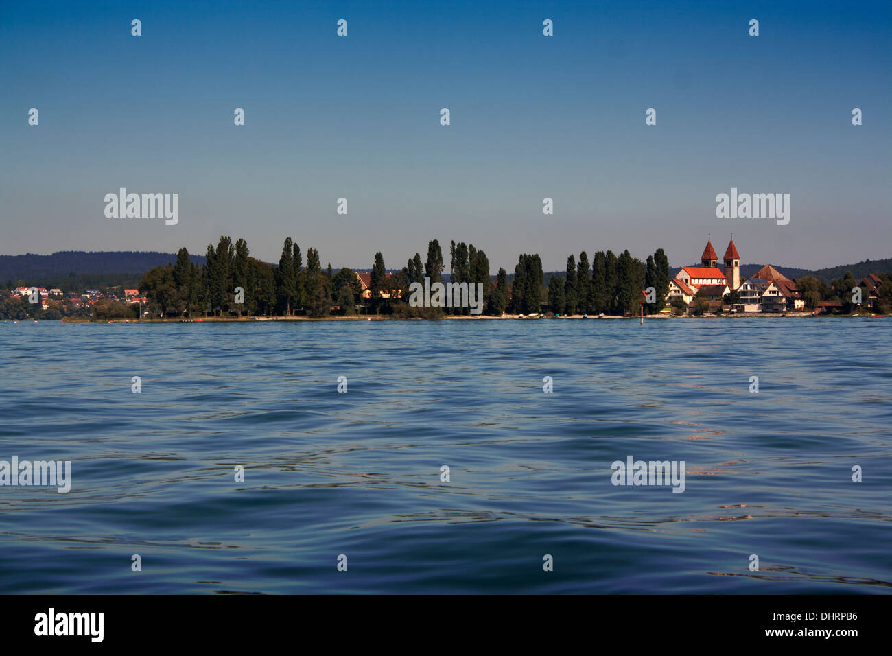 lake of constance with view to the docks Stock Photo - Alamy