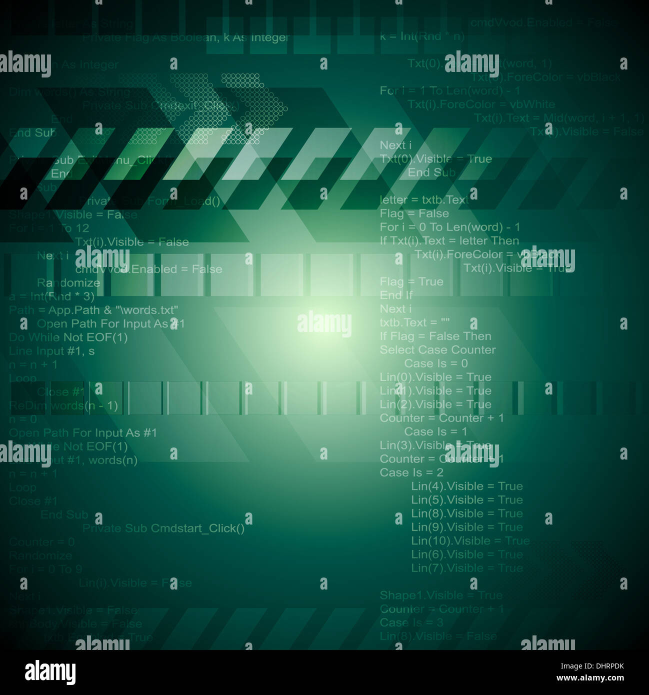 Dark green technology background. Vector design eps 10 Stock Photo - Alamy
