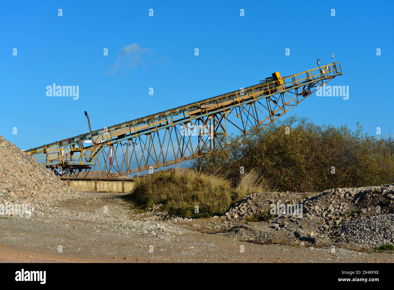 Conveyor. Shap Beck Quarry, Shap, Cumbria, England, United Kingdom ...