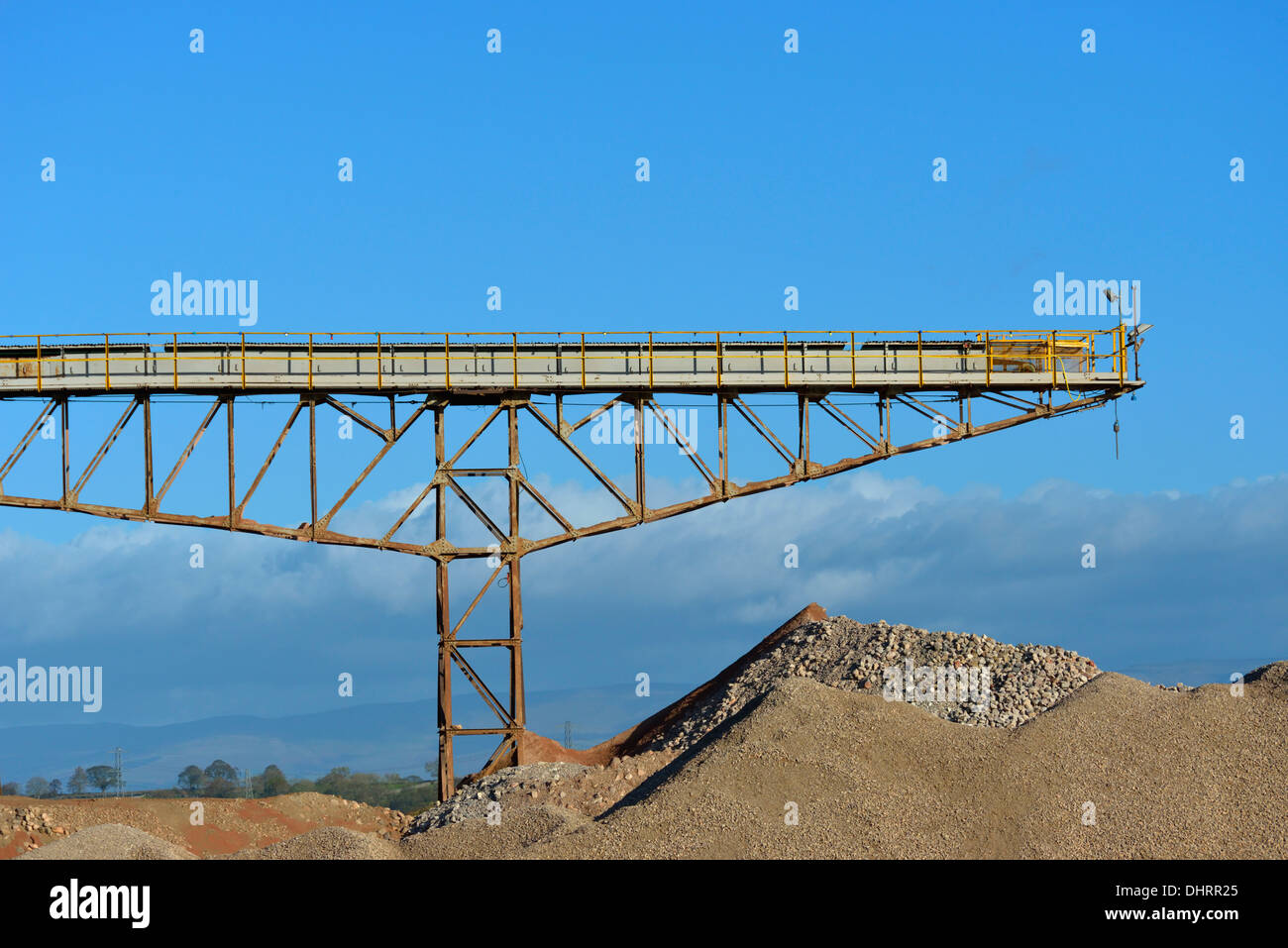 Conveyor. Shap Beck Quarry, Shap, Cumbria, England, United Kingdom ...