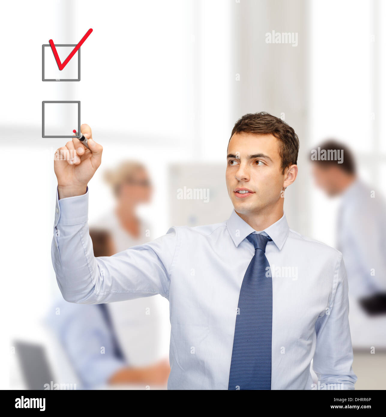 Checkmark Man High Resolution Stock Photography and Images - Alamy