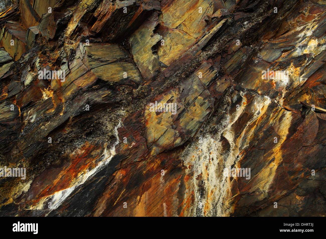 slate quarry at Abereiddy in wales Stock Photo - Alamy