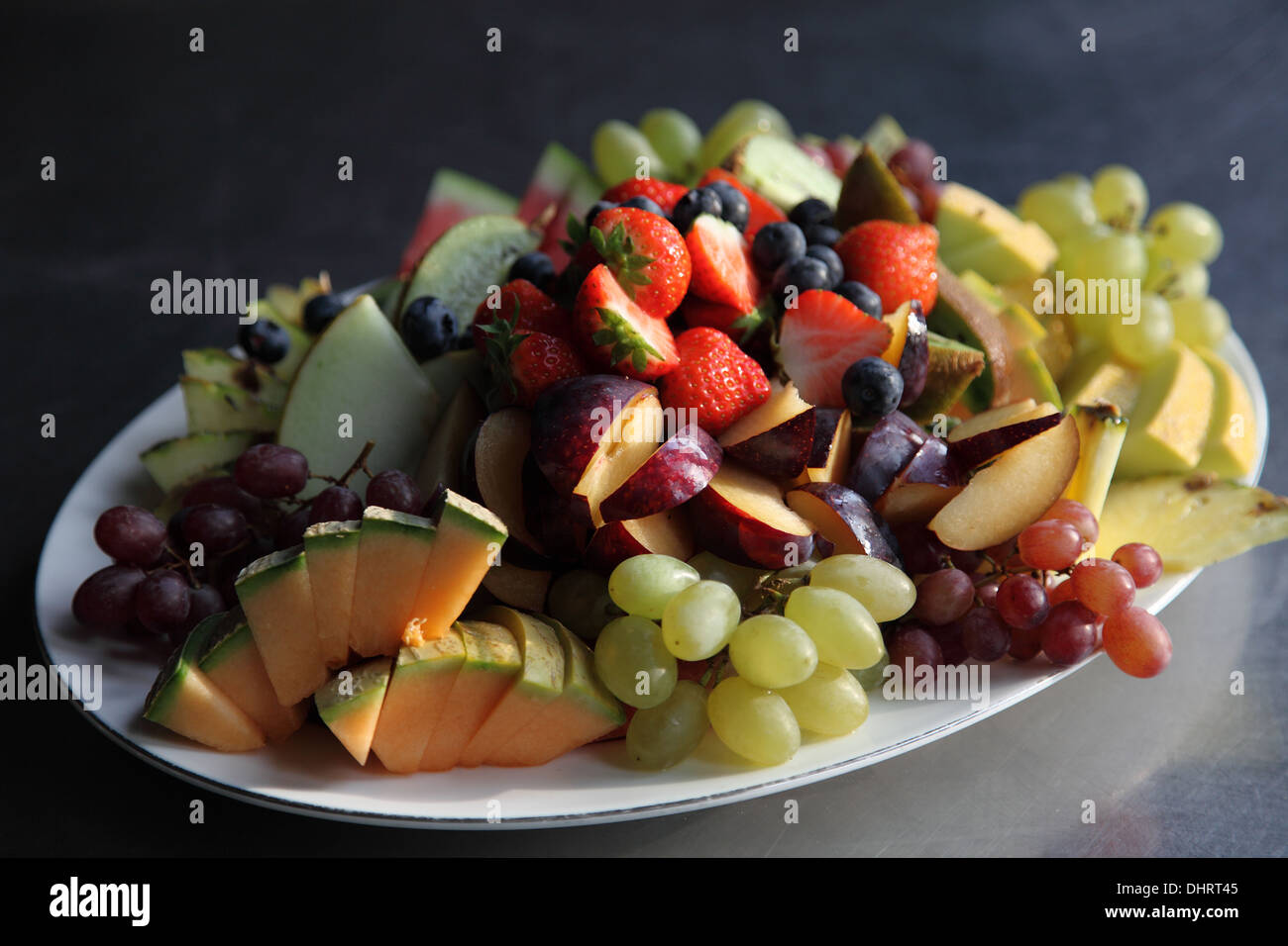Tropical fruit platter Stock Photo - Alamy