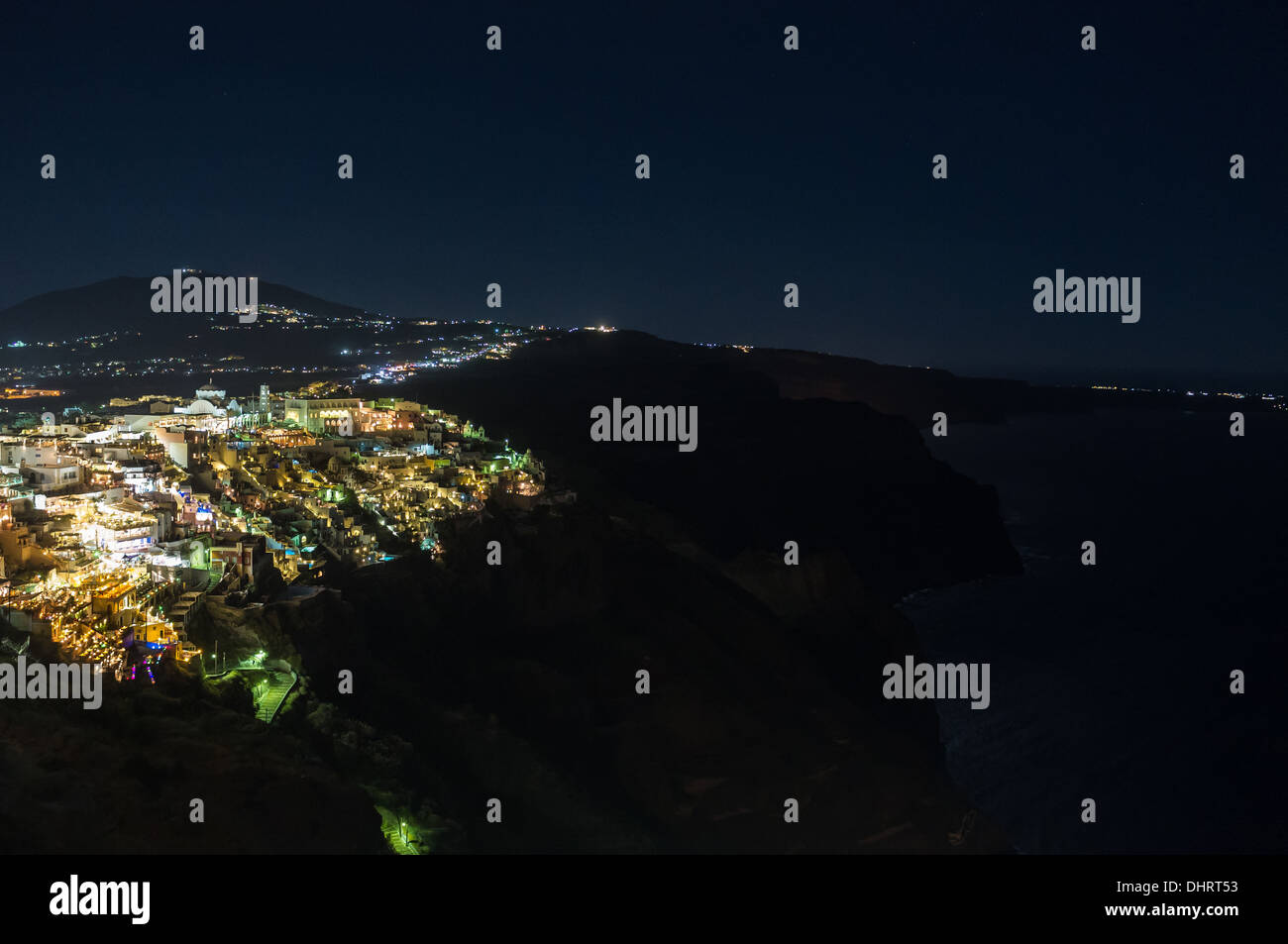 Santorini by night hi-res stock photography and images - Alamy