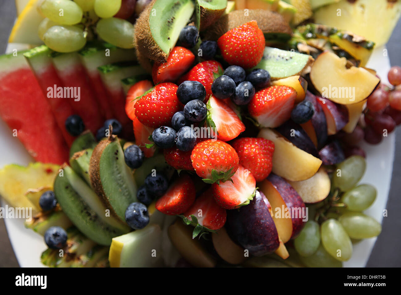 Tropical fruit platter Stock Photo - Alamy