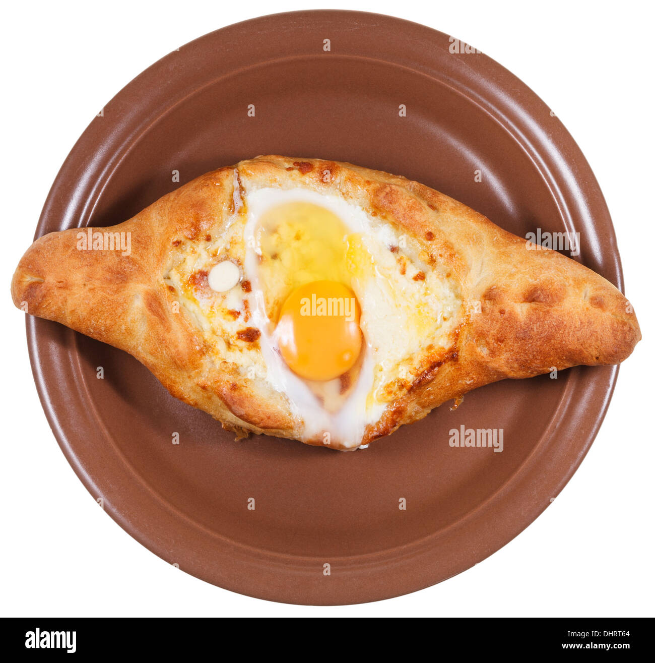 hachapuri by Adzharia (Georgian cheese pastry), filled with cheese and ...