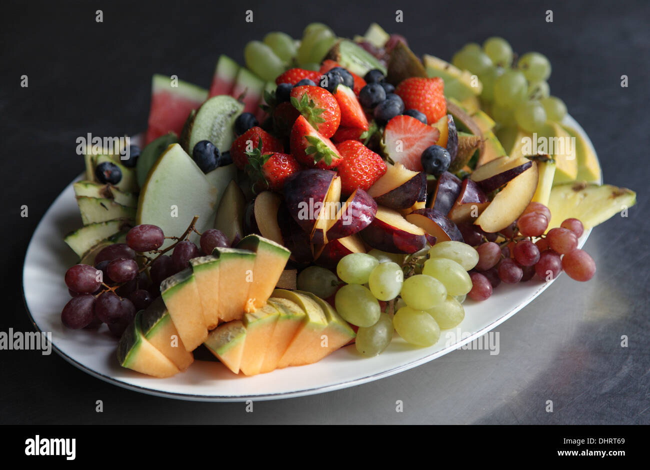 Tropical fruit platter Stock Photo - Alamy
