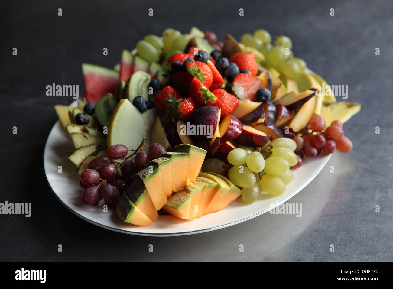 Tropical fruit platter Stock Photo - Alamy