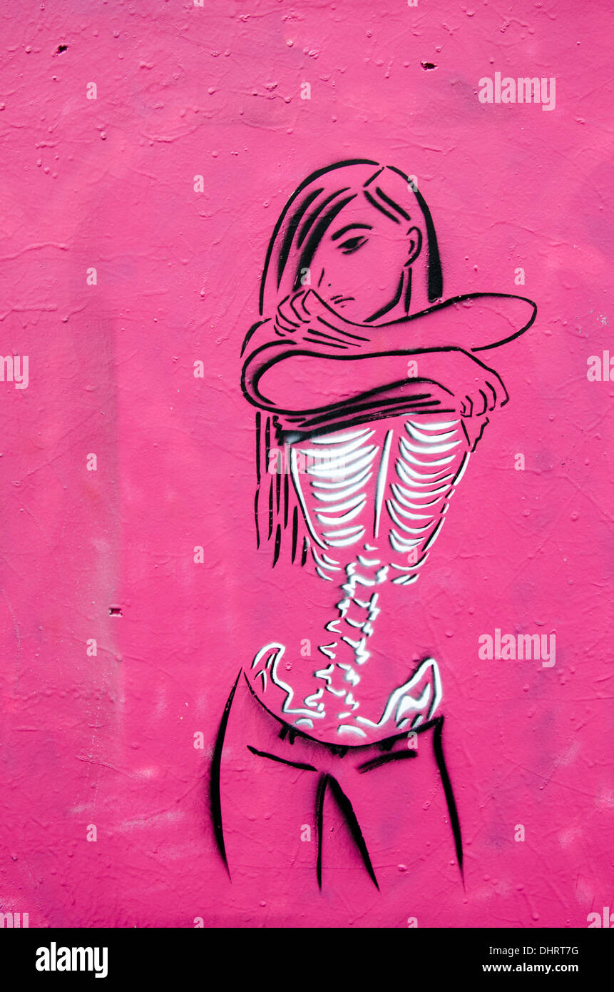 Stencil woman hi-res stock photography and images - Alamy