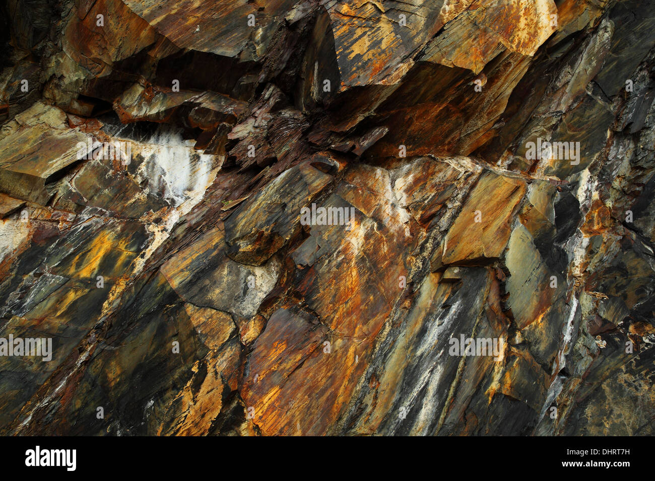 slate quarry at Abereiddy in Wales Stock Photo - Alamy