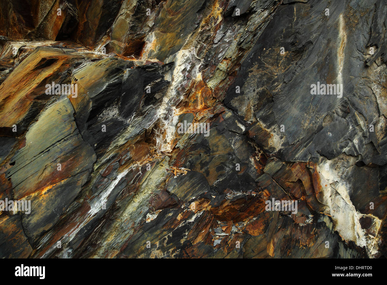 slate quarry at Abereiddy in Wales Stock Photo - Alamy