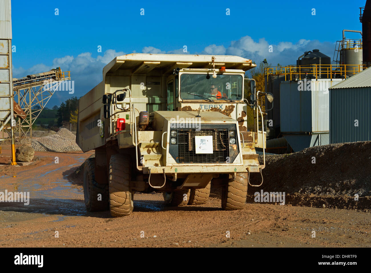 Terex TR35 Dump Truck. Shap Beck Quarry, Shap, Cumbria, England, United ...