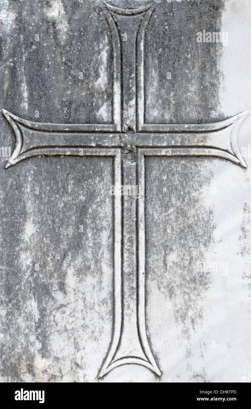 Christian cross marble stone hi-res stock photography and images - Alamy