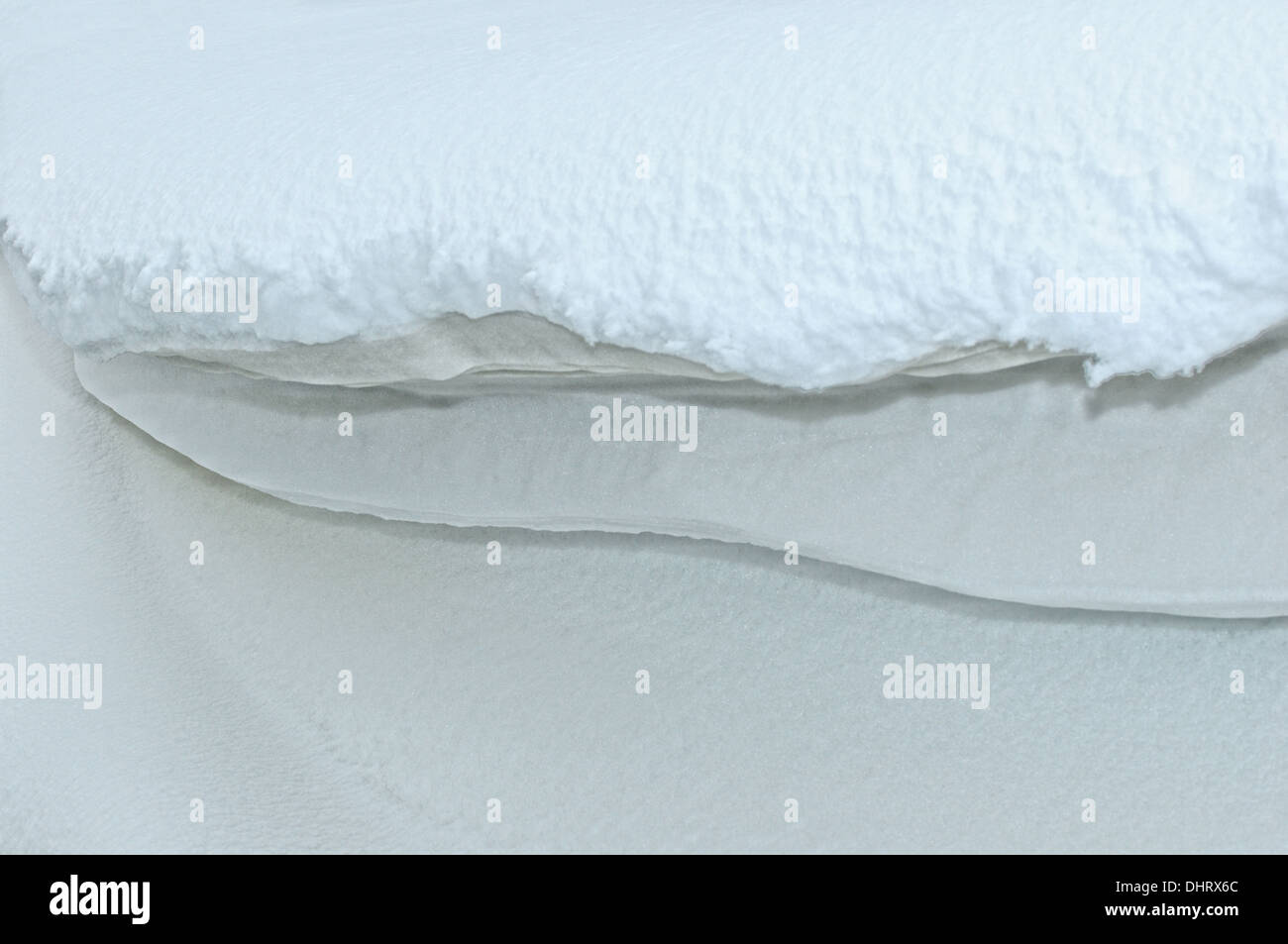 Snow formed by wind Stock Photo - Alamy