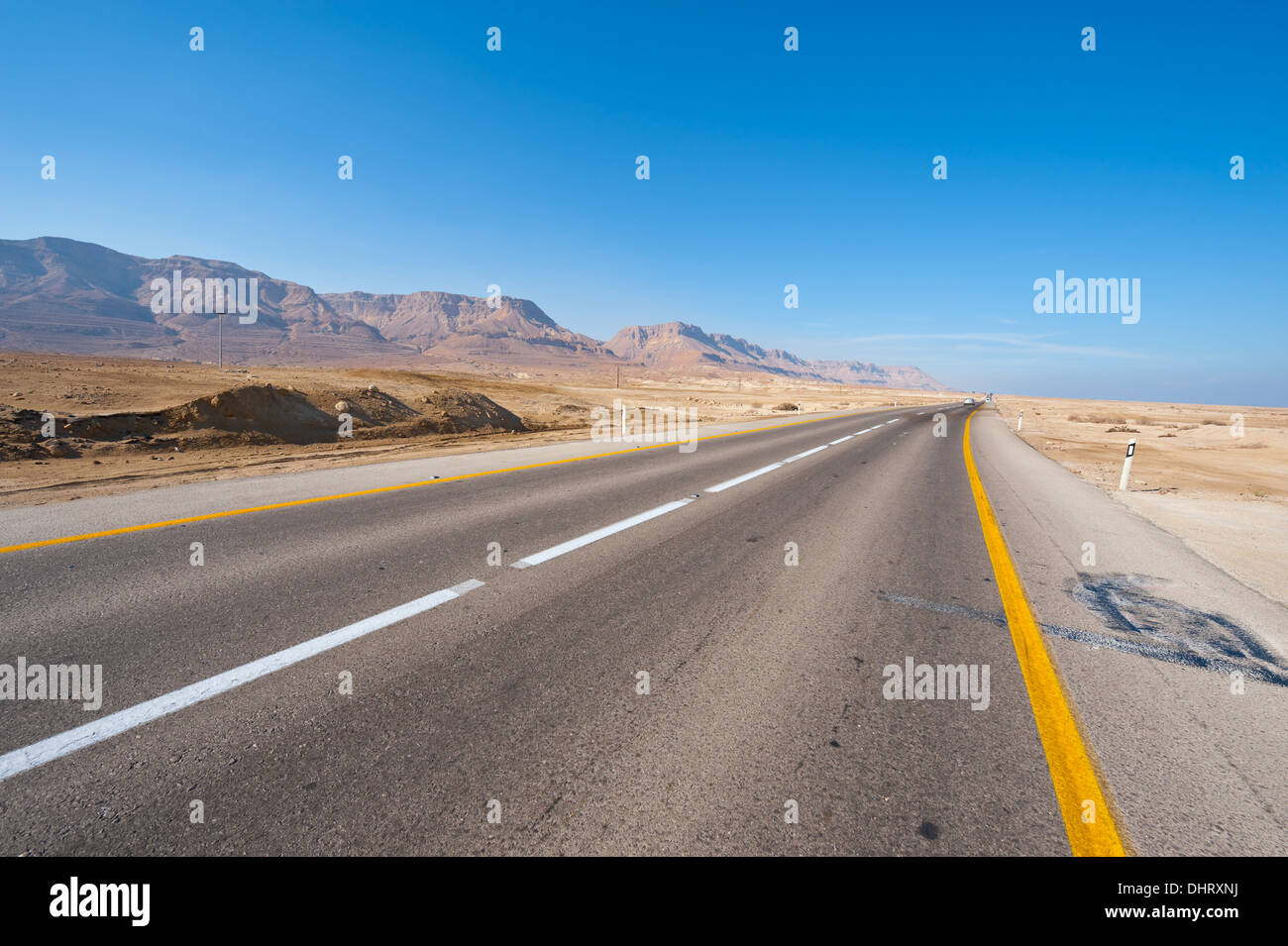 Road in Desert Stock Photo - Alamy