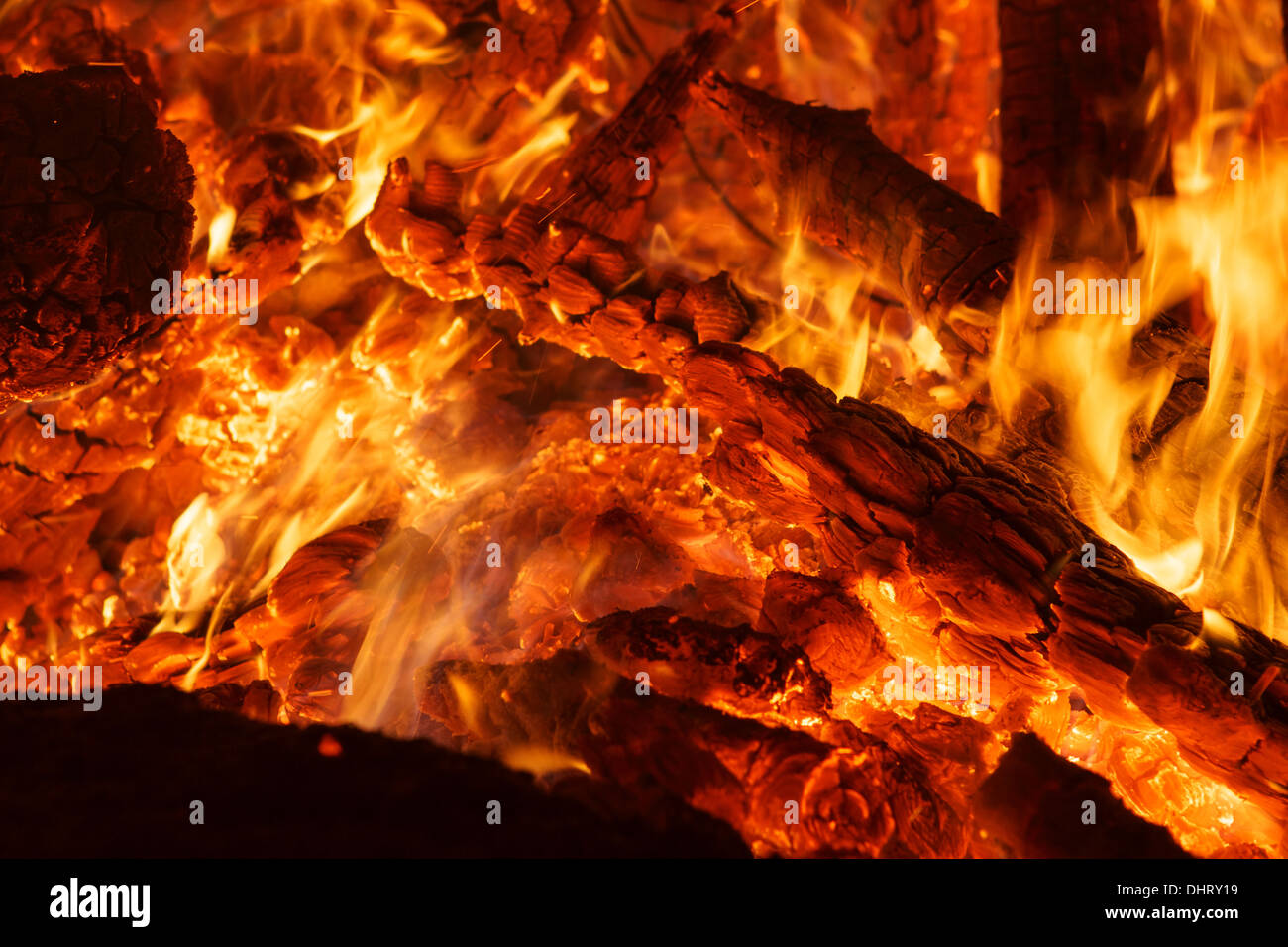 Flaring heat fire and coals Stock Photo - Alamy
