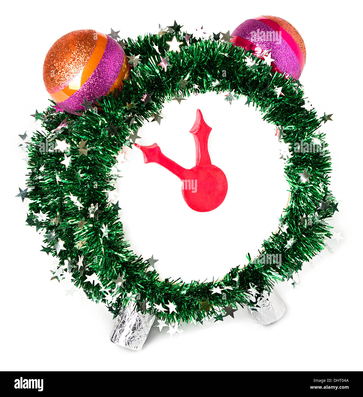 Year clock garland hi-res stock photography and images - Alamy