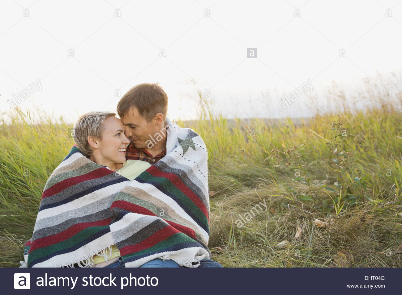 Husband wife wrapped blanket hi-res stock photography and images - Alamy