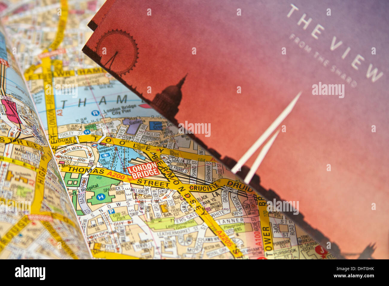 London street map with focus on location of 'The Shard' and entry ...
