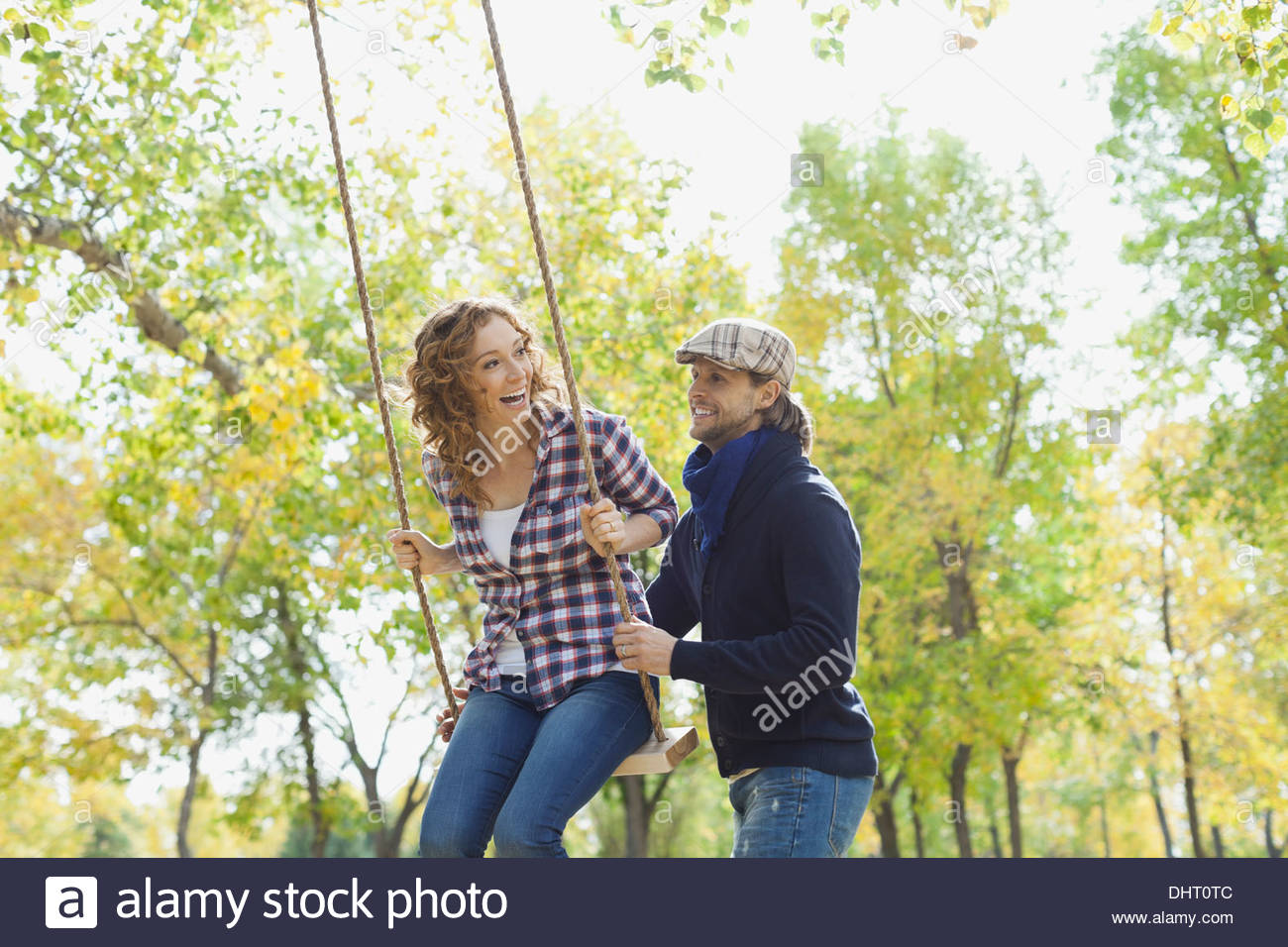 Woman pushing man away hi-res stock photography and images - Alamy