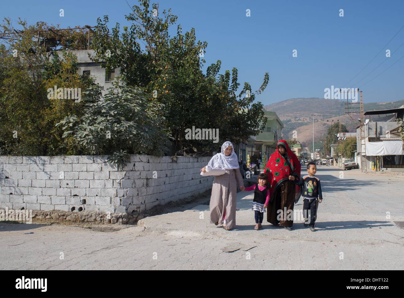 Ovakent, Turkey. 14th Nov, 2013. Afghan Turks in Ovakent, Turkey near ...