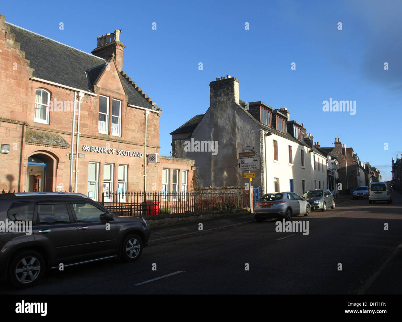Fortrose street scene Scotland November 2013 Stock Photo - Alamy