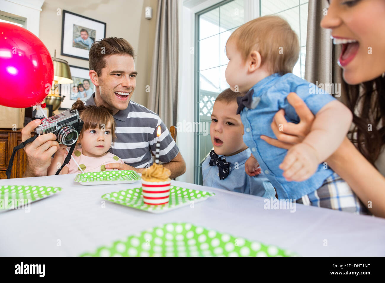 Baby boy celebrating birthday hi-res stock photography and images - Alamy