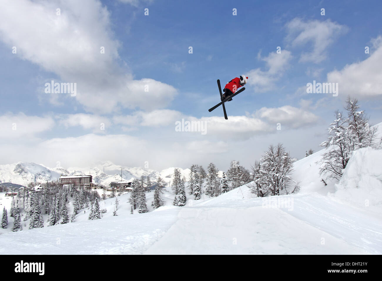 Ski jump in the mountains hi-res stock photography and images - Alamy
